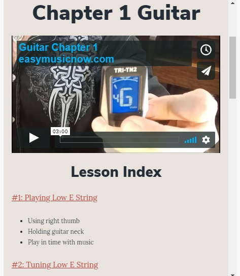 Lesson 1 – Easy Music Now